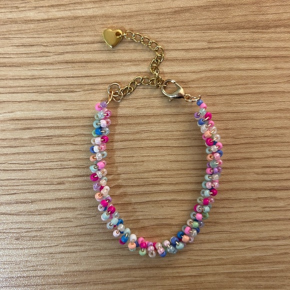 Anthropologie | Jewelry | Twisty Spiral Beaded Gold Bracelet Bracelet ...